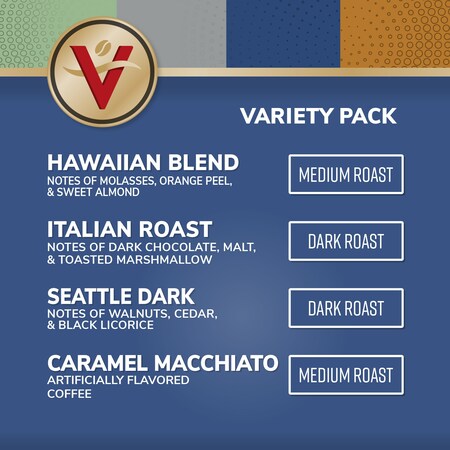 Victor Allen Victor Allen's Coffee Specialty Coffee Variety Pack, Medium-Dark Roast, 96 Count ...